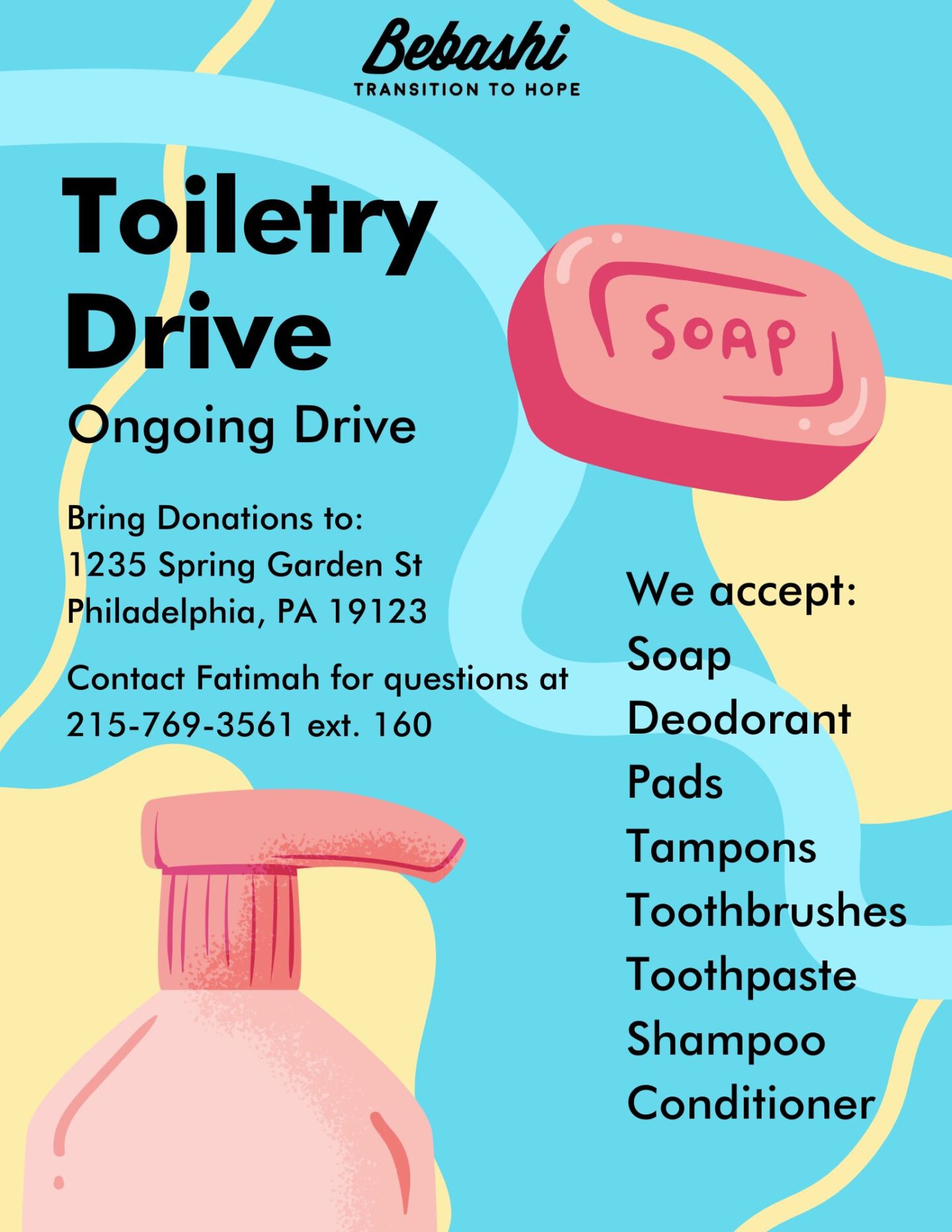 Donate Food and Toiletries | Bebashi